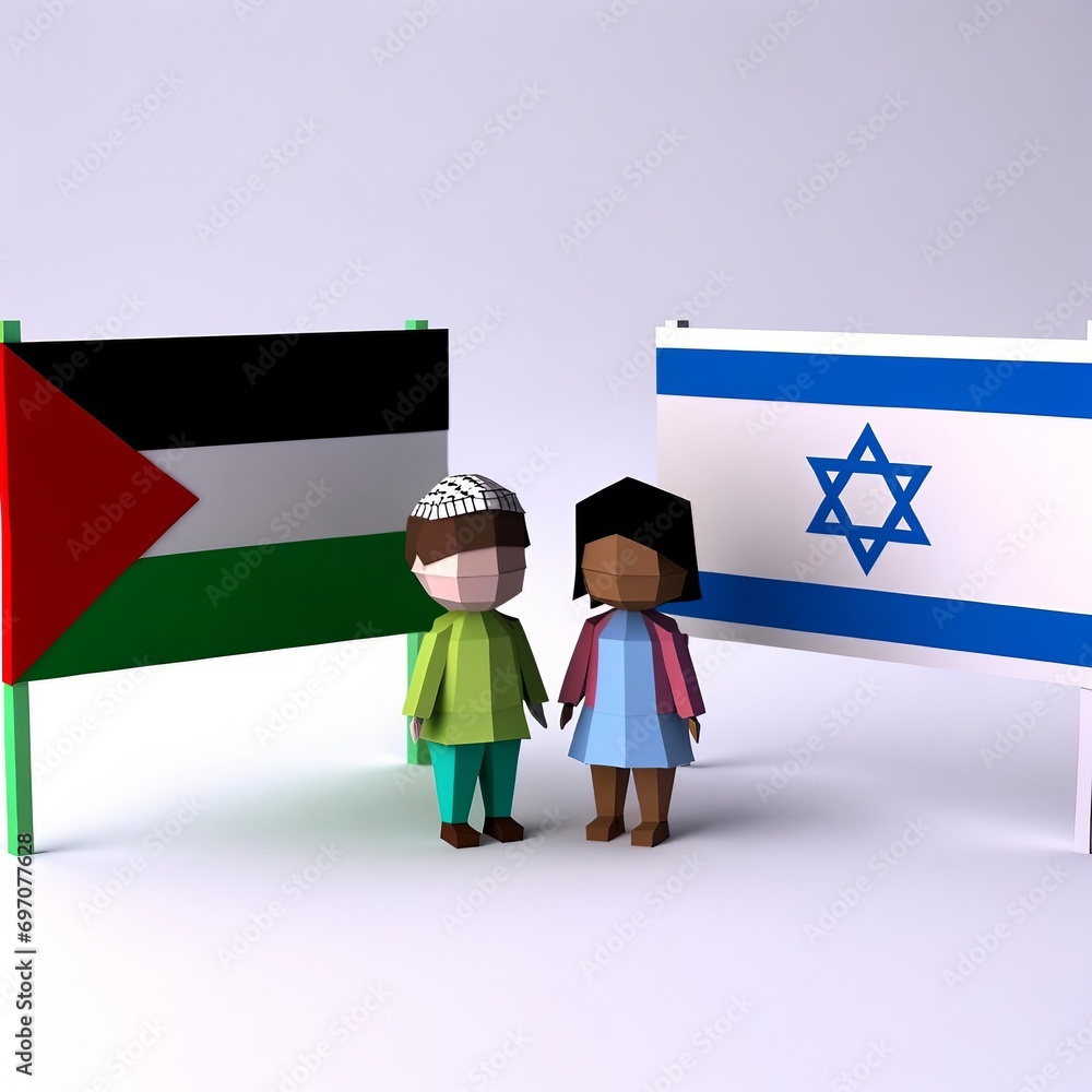 Israeli and Palestinian Children, Conflict Tragedy. War and conflict ...