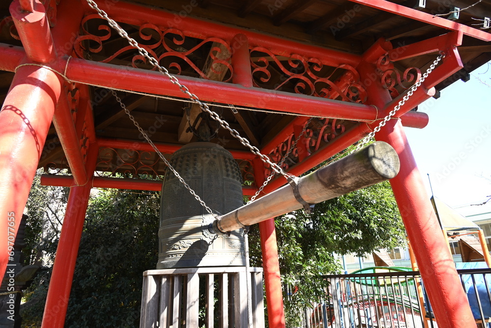 The precincts of a Japanese shrine. There are over 100,000 shrines ...