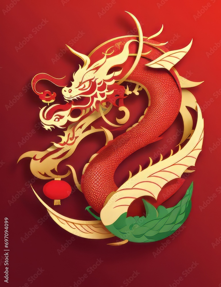 chinese new year, chinese style dragon statue, iconic dragon, wallpaper ...