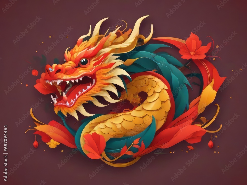 chinese new year, chinese style dragon statue, iconic dragon, wallpaper ...
