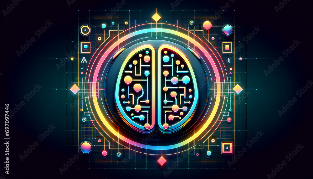 Ai Futurism Retro Inspired Photorealistic Image Of Cutting Edge Artificial Intelligence In A