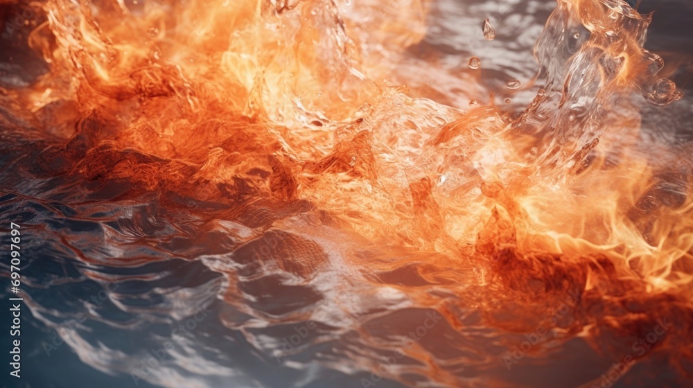 The raw power of a crackling wildfire mixes with the calming flow of a ...