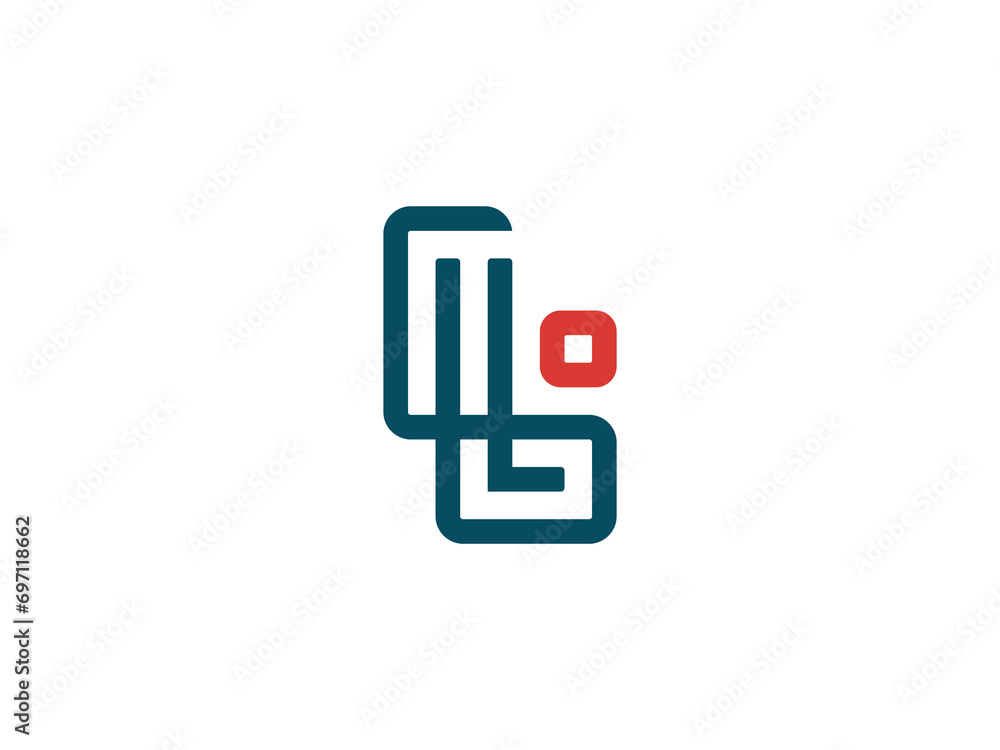 Monogram letter L with human logo concept. human logo letter L. Letter ...