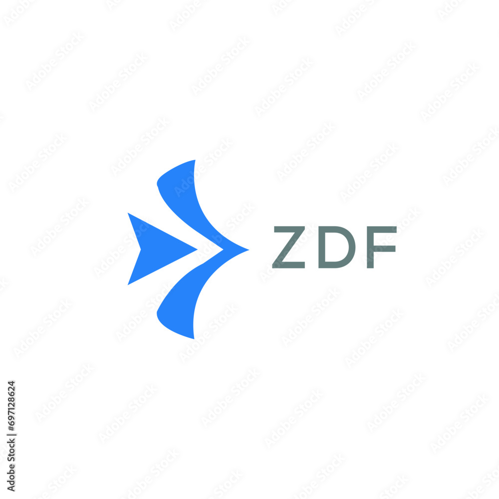 ZDF Letter logo design template vector. ZDF Business abstract ...