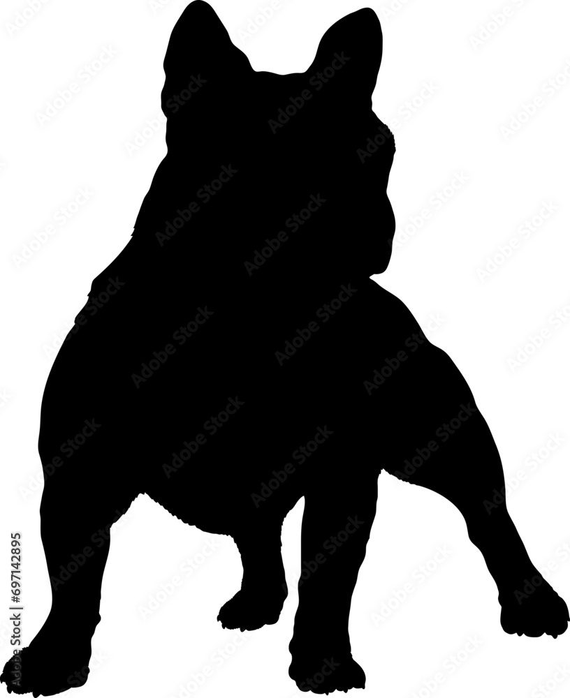 Dog French bulldog sitting silhouette Breeds Bundle Dogs on the move ...