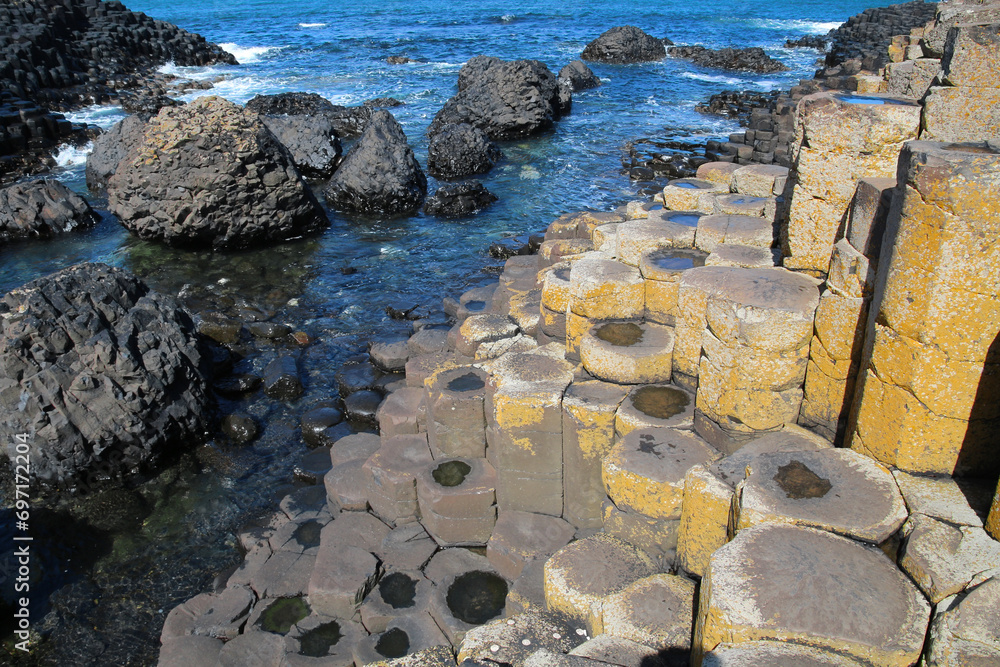 The Giant's Causeway is an area of basalt columns, the result of an ...