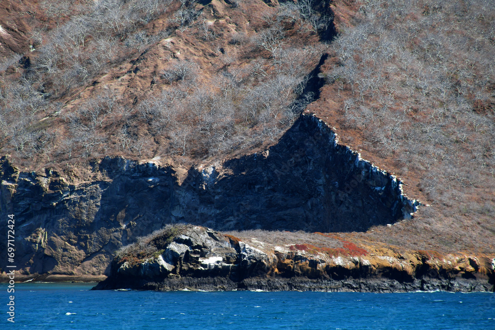 Foto de Daphne Major Island-the volcano island is located in front of ...