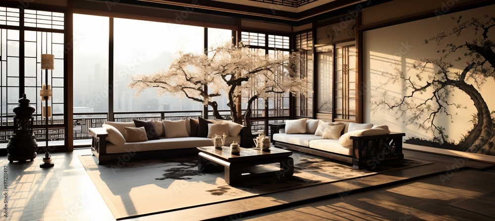 Stunning Japanese Living Room Interior Design with Traditional Elements ...