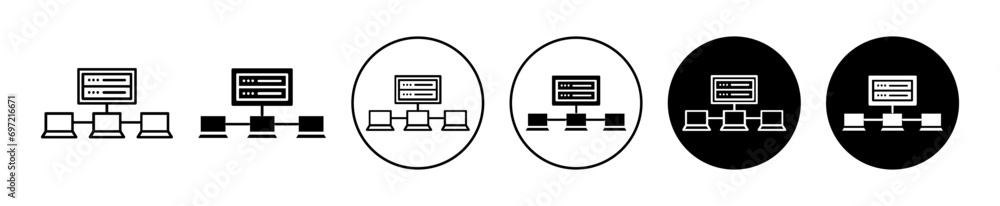 edge computing Icon. online digital big data hosting server ...
