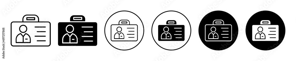 Visitor Icon. tourist h1b work permit visa document card for travel ...