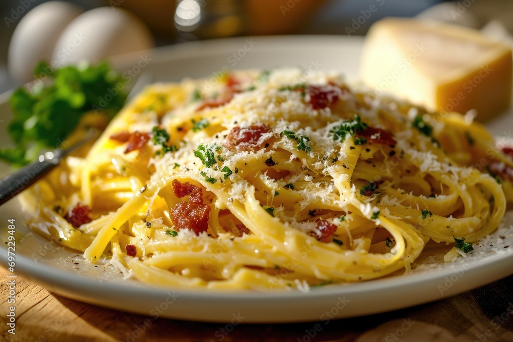 Italian Elegance Unveiled: Pasta Carbonara, an Ode to Culinary Artistry ...