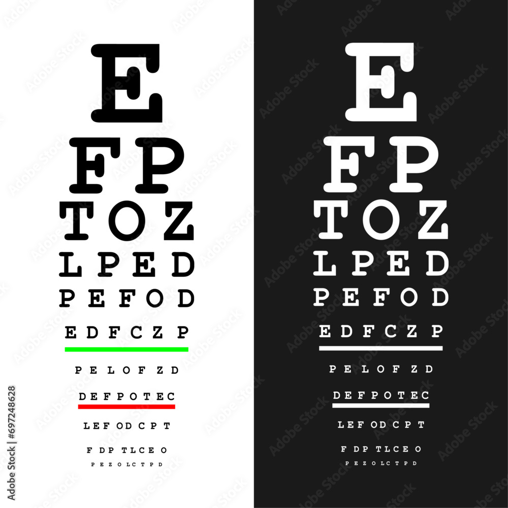 The testing Board for verification of the patient, vector image ...