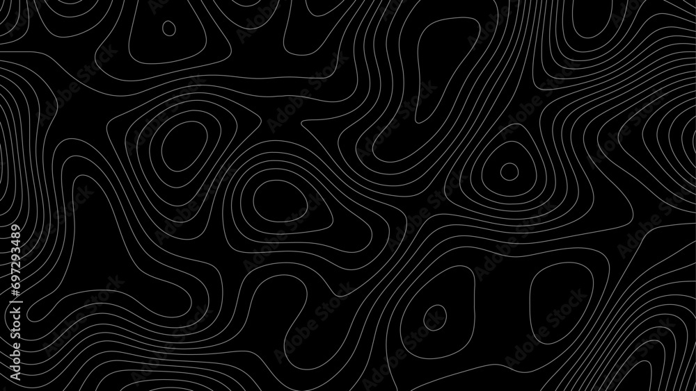 Topographic map. Topographic map lines, contour background. Abstract ...
