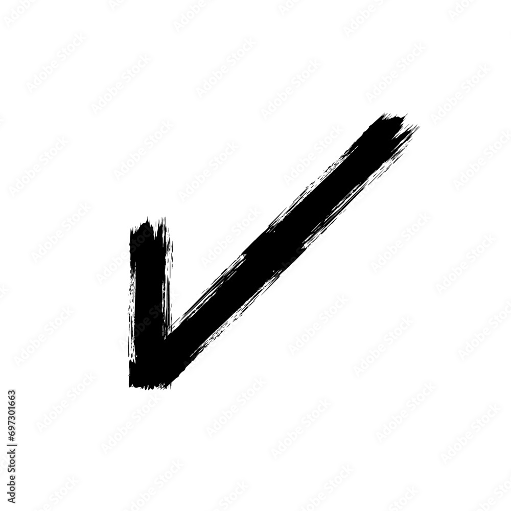 Checklist Mark Sign, Abstract Style, Can Use for Icon, Symbol, Approval ...