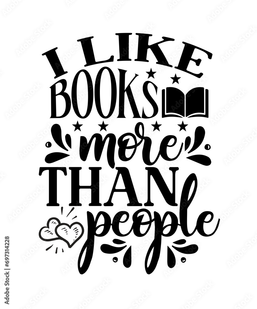 Vecteur Stock Reading Svg Design,Reading SVG Bundle, Books Svg, Books ...