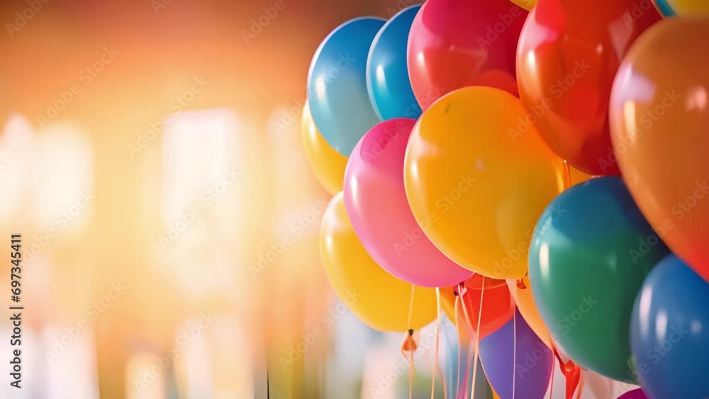 multicolor balloons with a retro Instagram filter effect, concept of ...