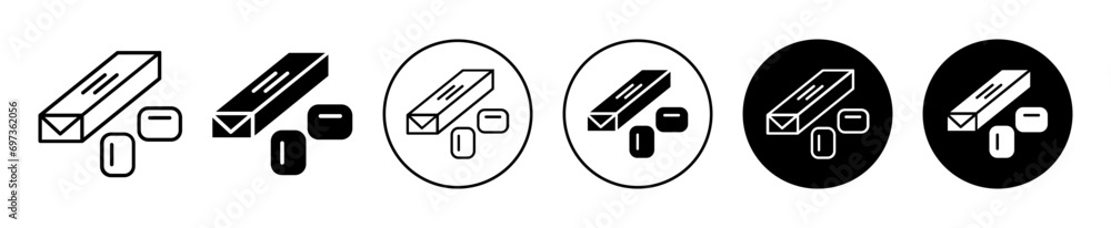 Gum Icon. mouth refreshment sweet sugar bubble gum to chew. oral ...