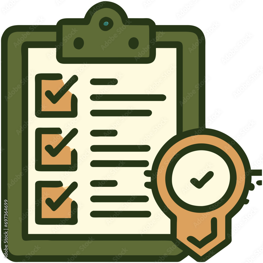 Property inspection checklist. vektor icon illustation Stock Vector ...