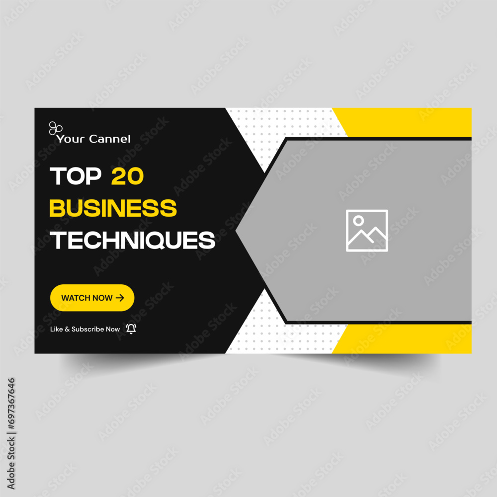 Video tutorial thumbnail for business tips and tricks banner design ...
