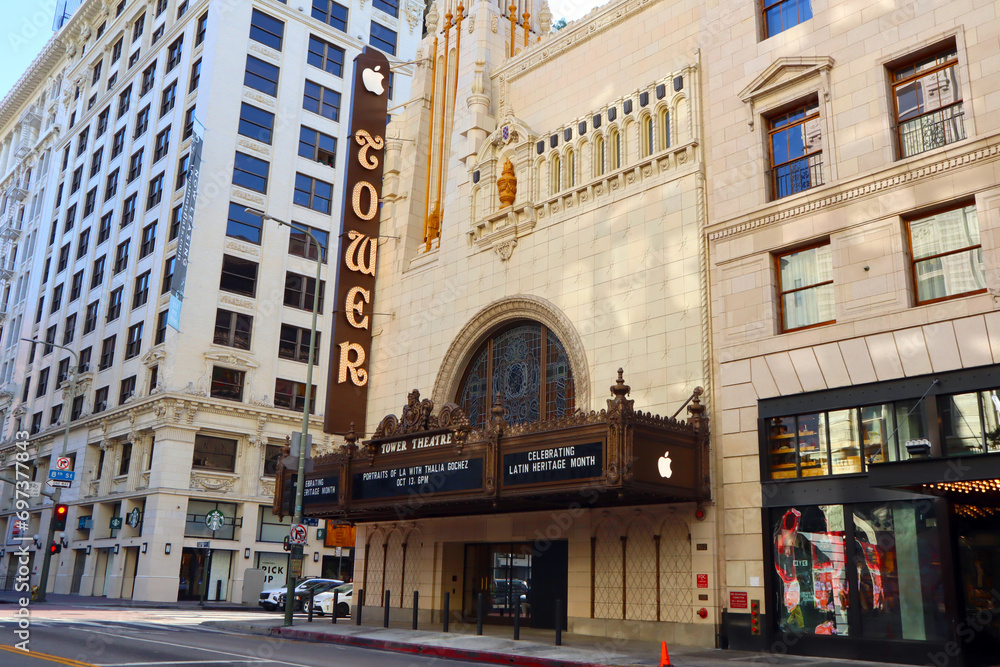 Los Angeles, California: TOWER Theatre, historic Theatre at 802 S ...