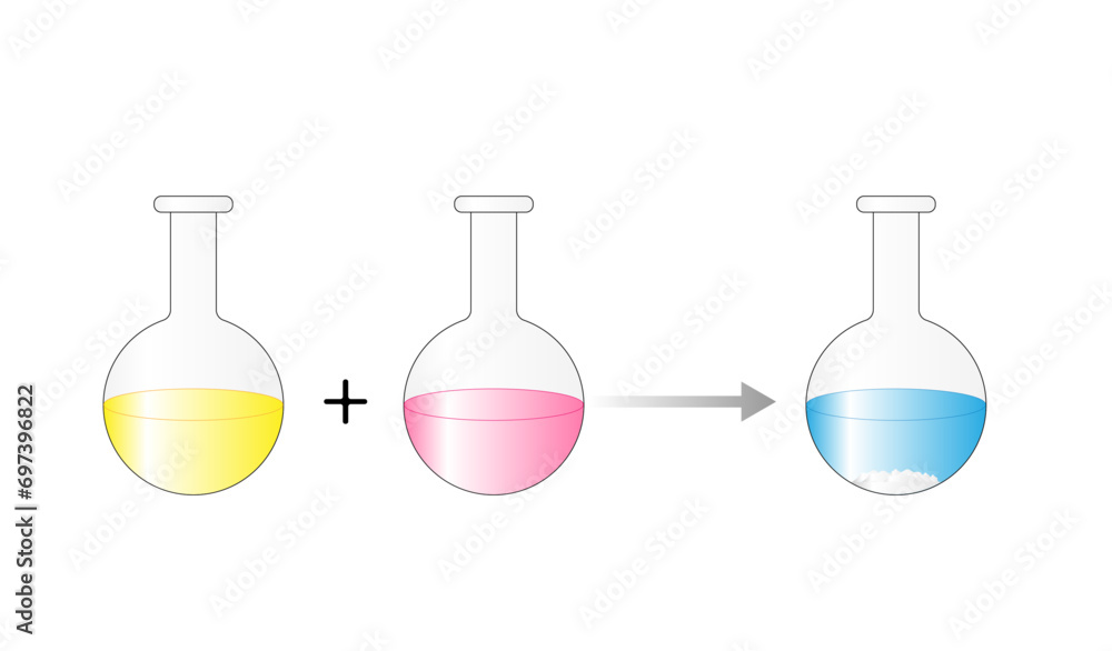 Vetor de Acid–base reaction. chemical reaction neutralization. HCl ...