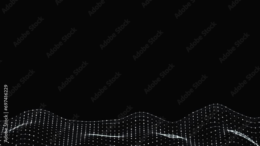 Mesmerizing dance of light waves, pulsating and intertwining in a ...