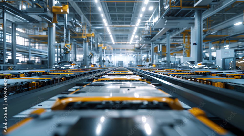 Lithium-ion High-voltage Battery Production for Electric Vehicle in a ...