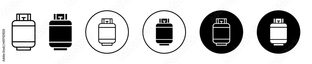 LPG Icon. household Liquefied petroleum gas liquid container to store ...