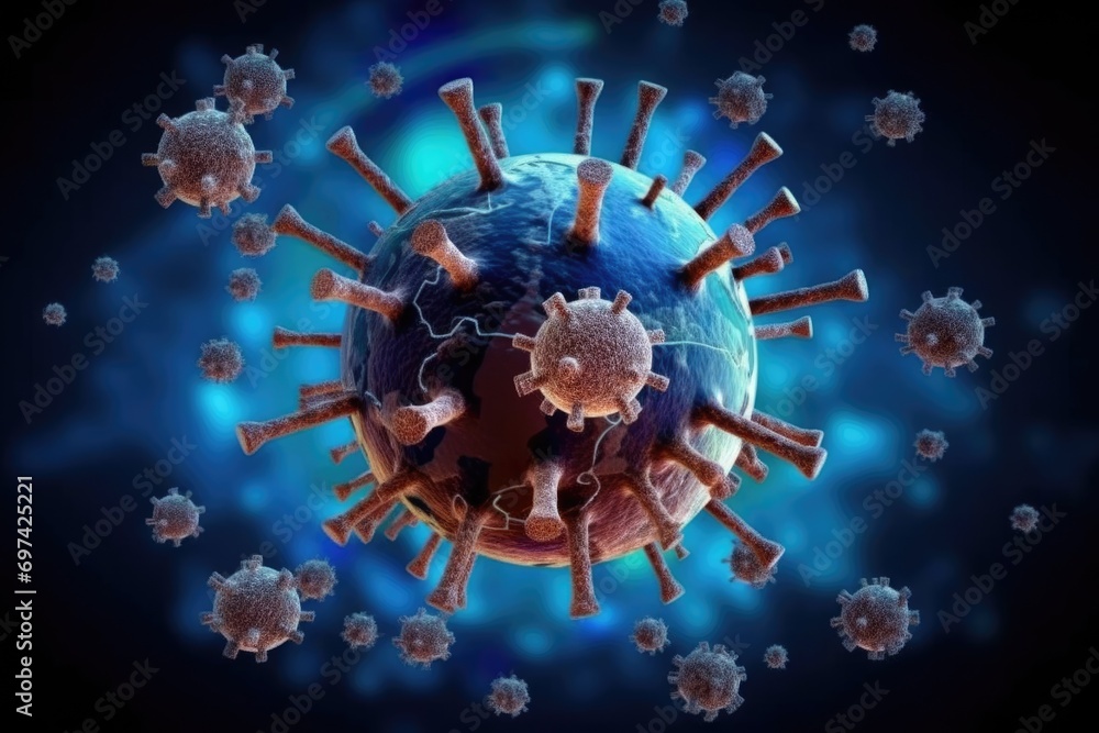 Virus, microscopic infectious agent, nucleic acid, rna dna, introduction into a living cell ...