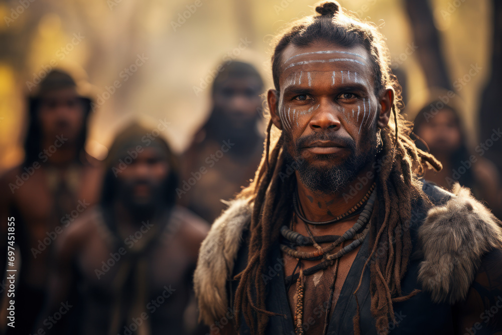 Indigenous Australians participating in cultural ceremonies ...