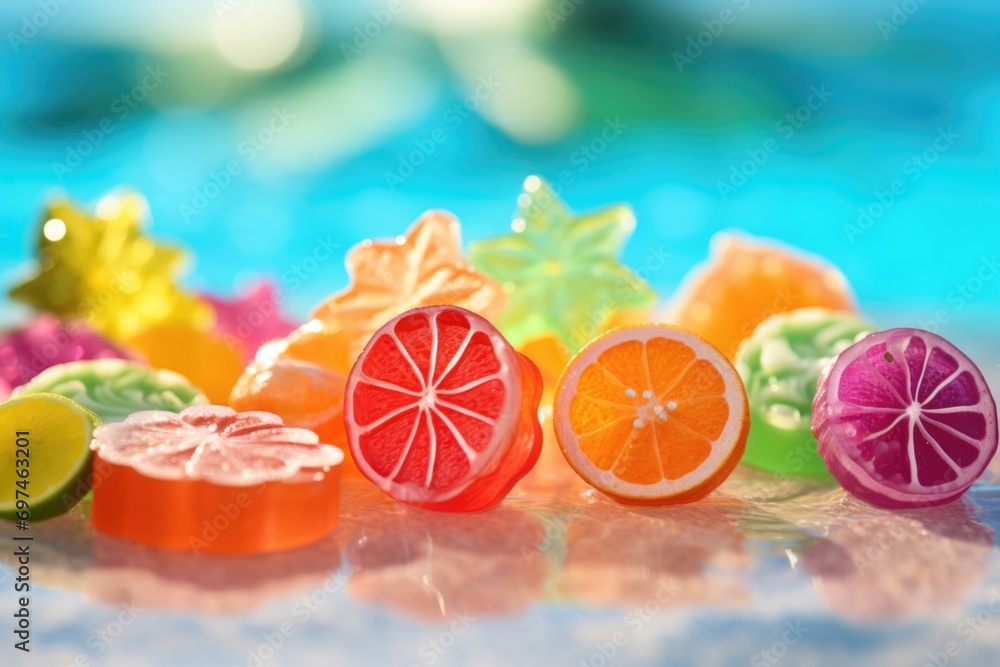 These bitesized, fruitthemed treats are designed to resemble tropical ...