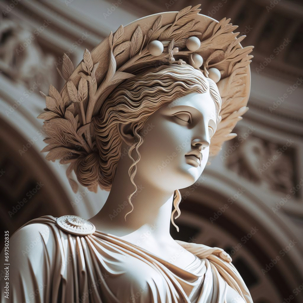 Renaissance marble statue of Aphrodite, Goddess of love, who was also ...