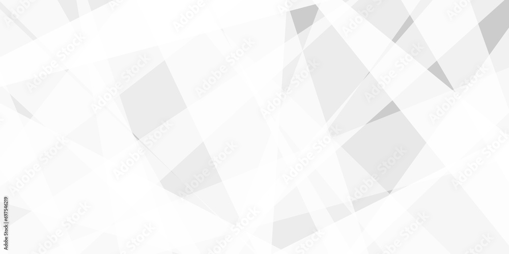 Vecteur Stock Abstract background with white and gray and geometric ...