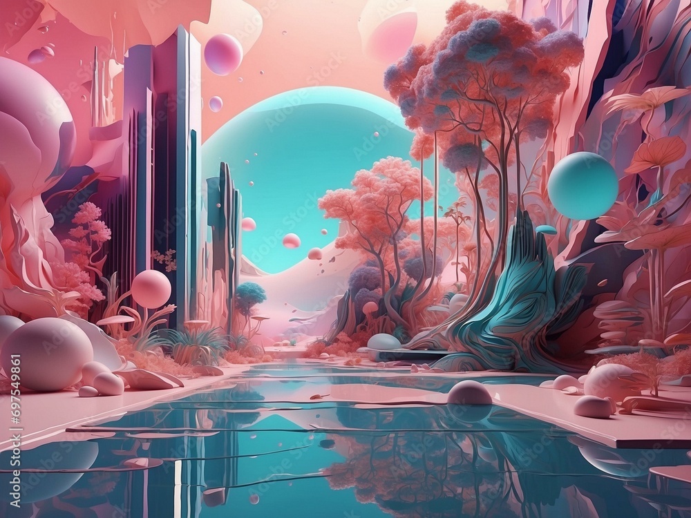 Depicts an inverted reality with surreal scenes. Flip familiar objects and environments, and ...
