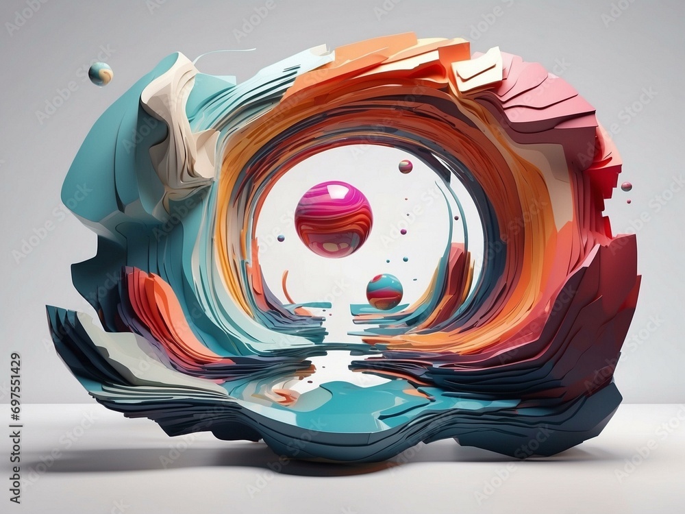 spatial distortion and impossible realities. Create scenes where the ...