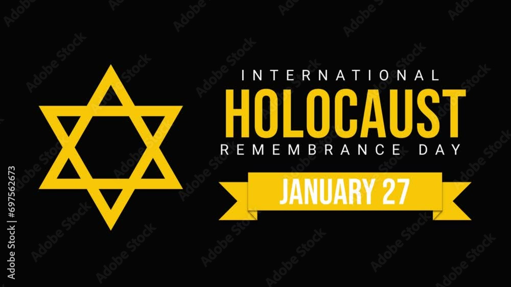 International Holocaust Remembrance Day on January 27 with Jewish badge ...