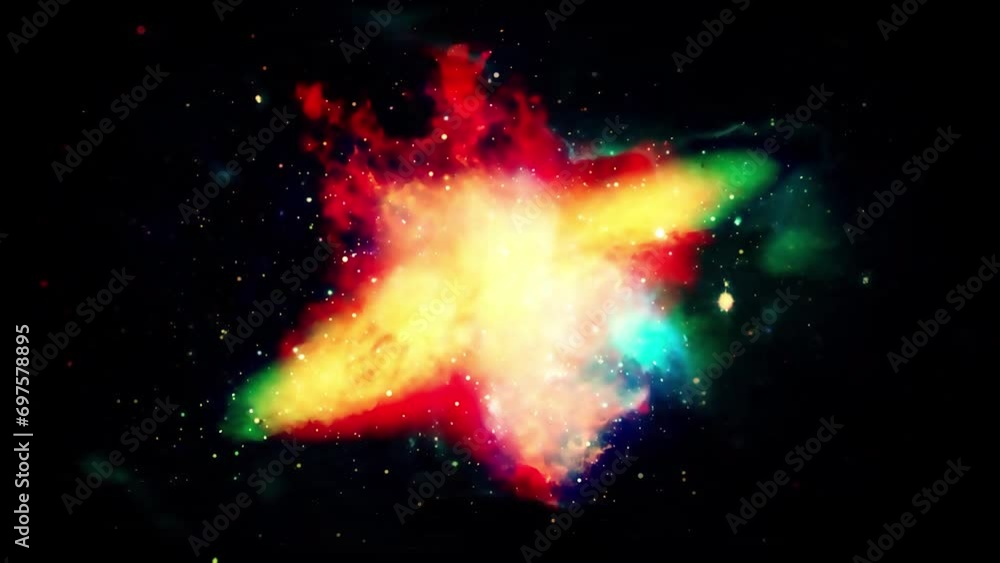 Space Nebula Loop background 4k video moving stars space background ...