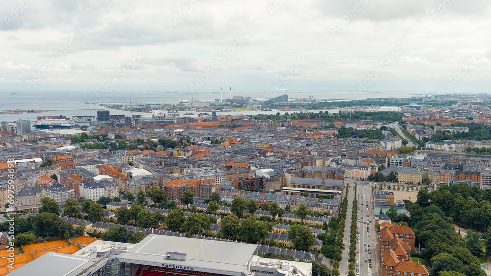 Copenhagen, Denmark - July 24, 2023: PARKEN - largest football stadium ...