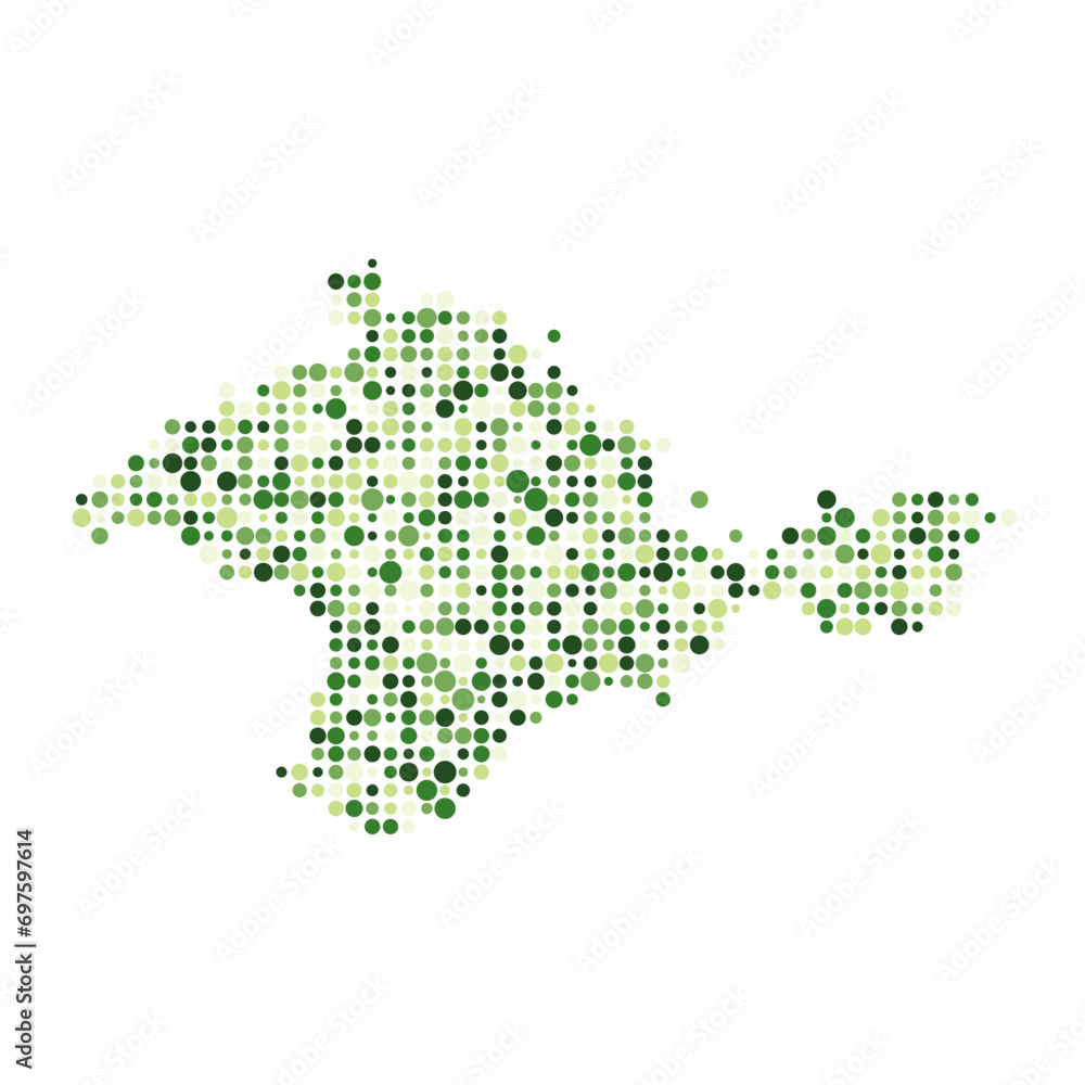 Poster Crimea Silhouette Pixelated pattern map illustration – Wall Art ...