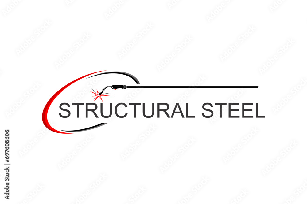 Fabrication steel welding industry logo design. Stock Vector | Adobe Stock