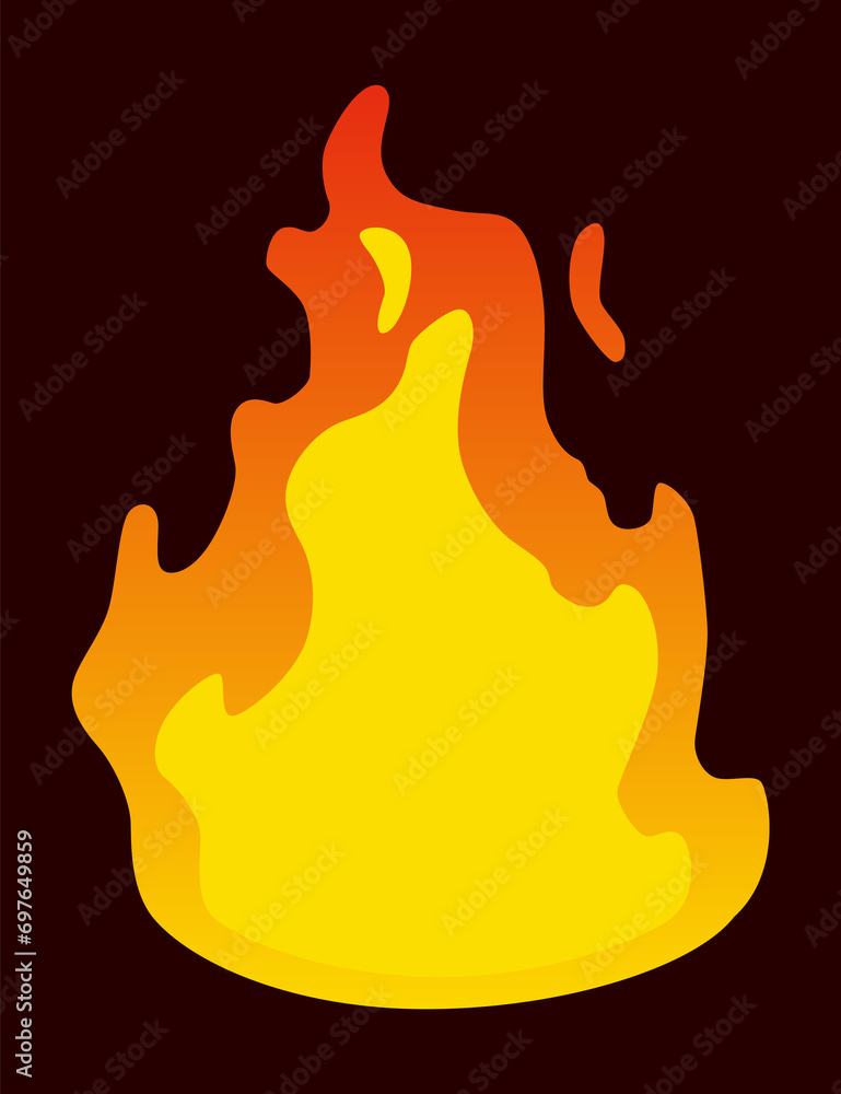 Fire animation sprite. Red and orange fire flame. Hot flaming element ...