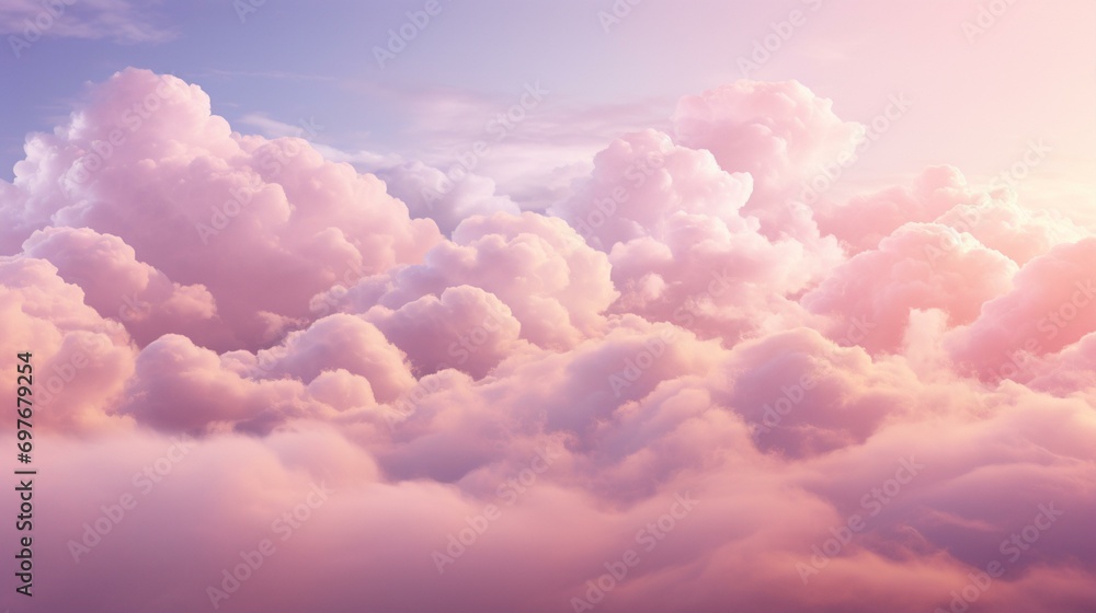 Soft pink clouds in a sky background, creating a dreamy and textured ...