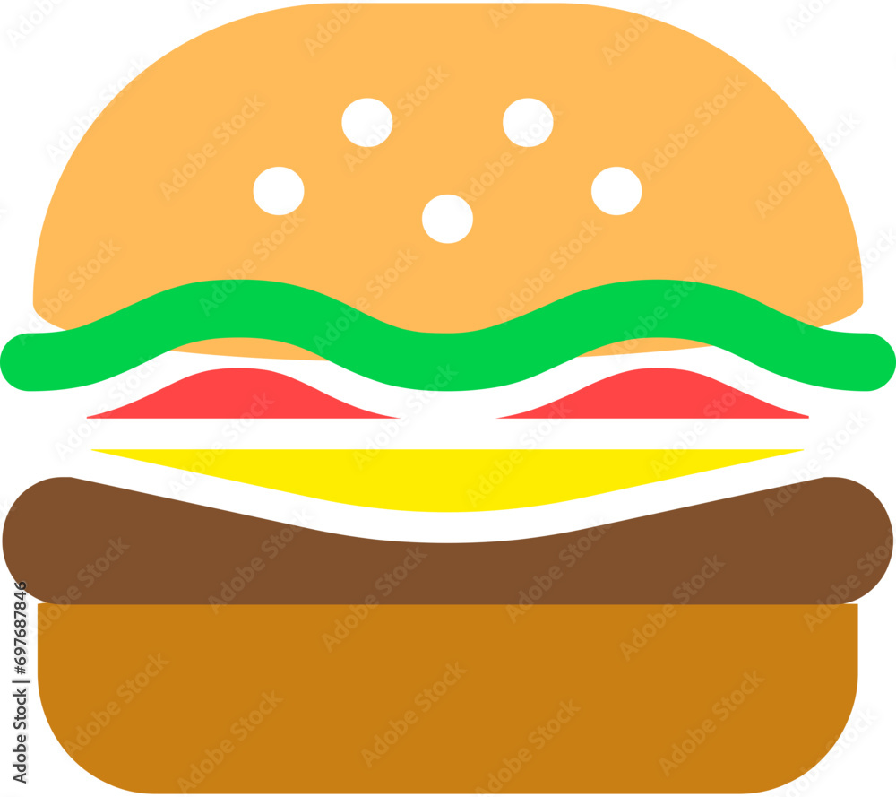 Vetor de burger logo vector, burger icon vector, burger sticker vector ...