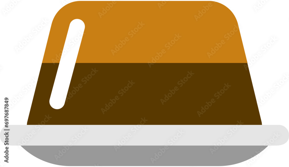 pudding logo vector, pudding icon vector, pudding sticker vector ...