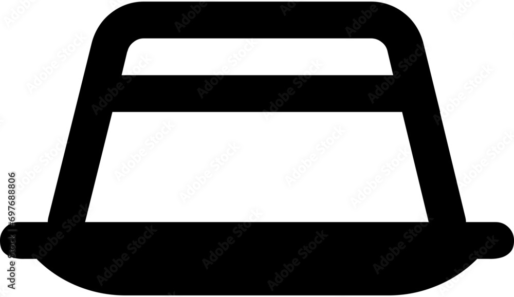 pudding logo vector, pudding icon vector, black and white pudding ...