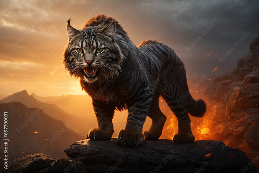 Discover the essence of feline grace with our AI-generated realistic ...