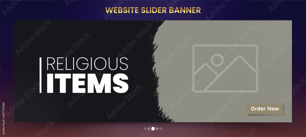 Halal Product webinar horizontal banner template design. Corporate ...