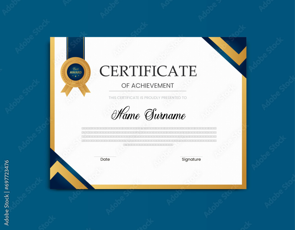 Creative certificate design. Modern business certificate design ...