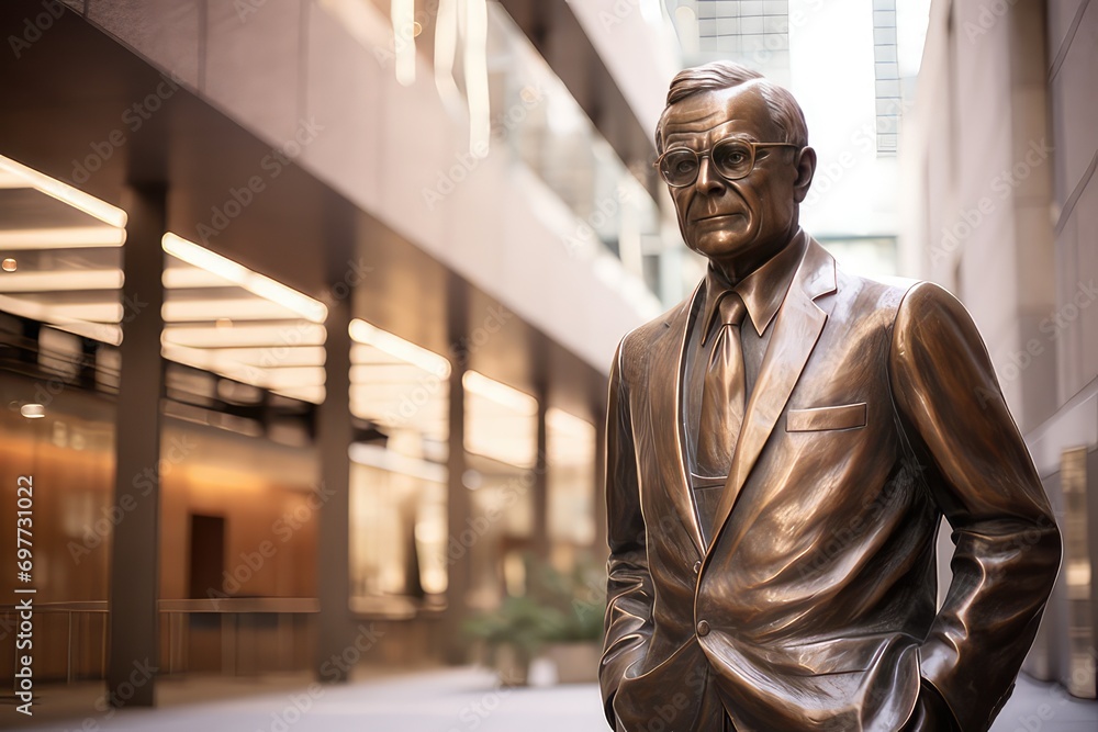 Ralph Nelson Elliott statue illustration. The inventor of wave theory ...