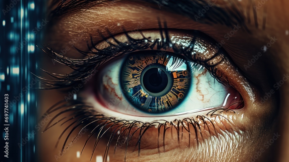 eye, iris, security, ai, futuristic, artificial intelligence ...